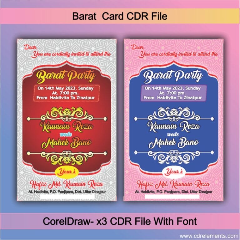 Barat Card CDR File » Cdrelements.com