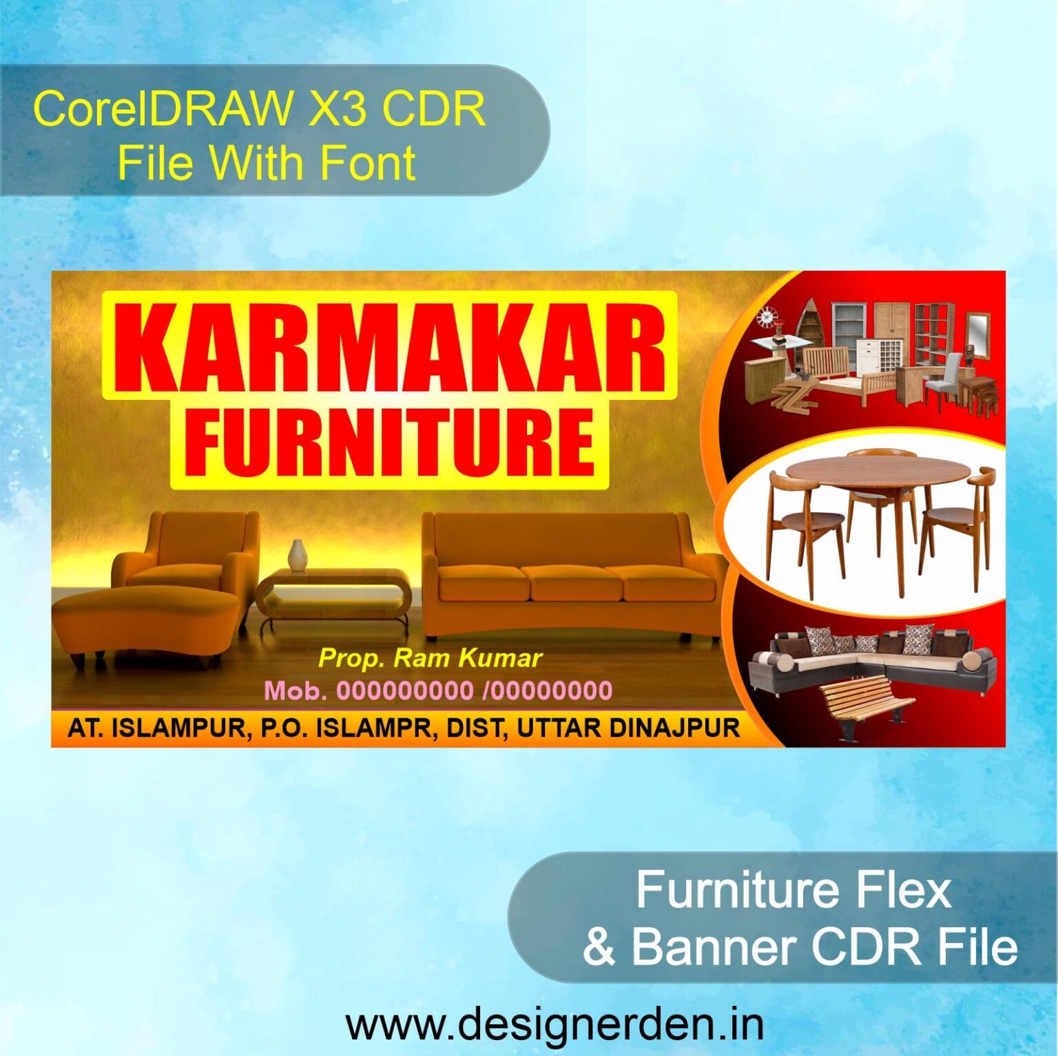 Furniture Flex & Banner CDR File » Cdrelements.com