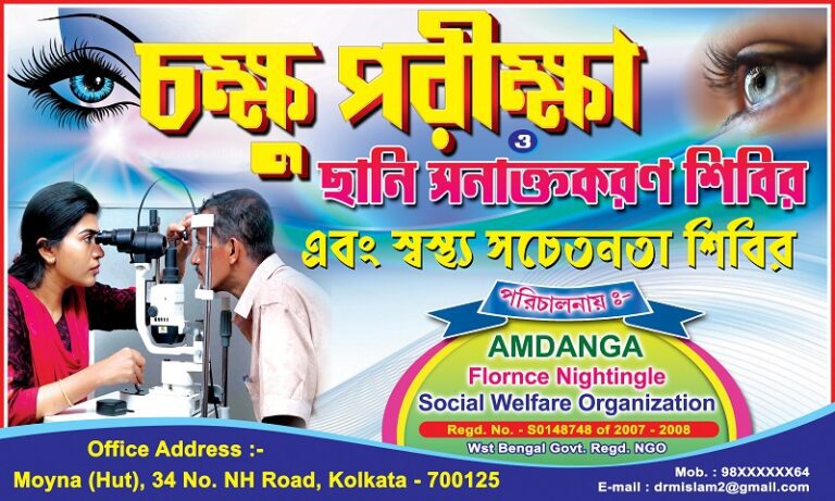 Eye Hospital Care Examination Shop Visiting Card Banner Design PSD 5x3 ...