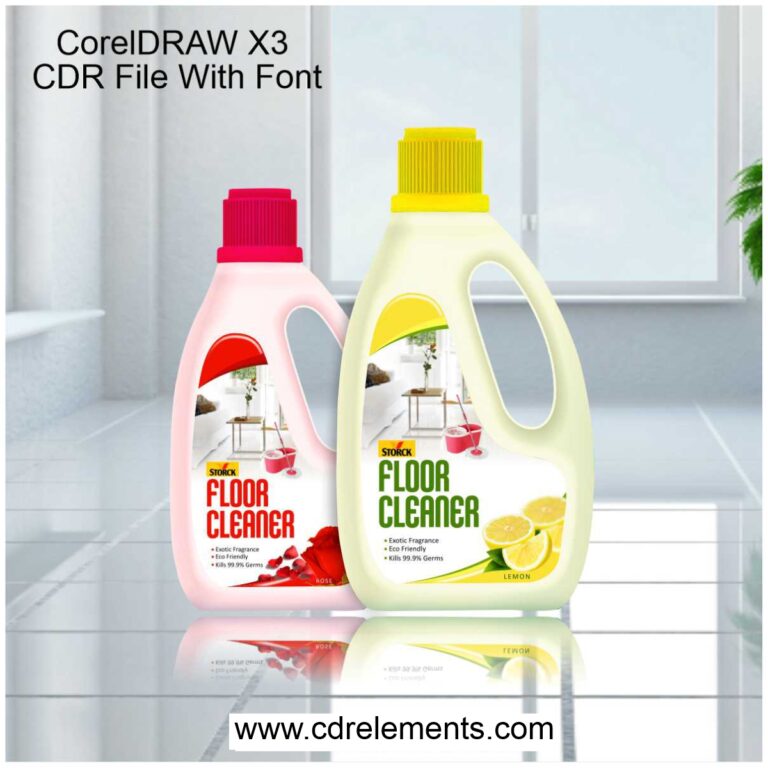 Floor Cleaner Packaging Design CDR File » Cdrelements.com