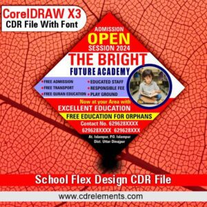 School Flex Design CDR File » Cdrelements.com